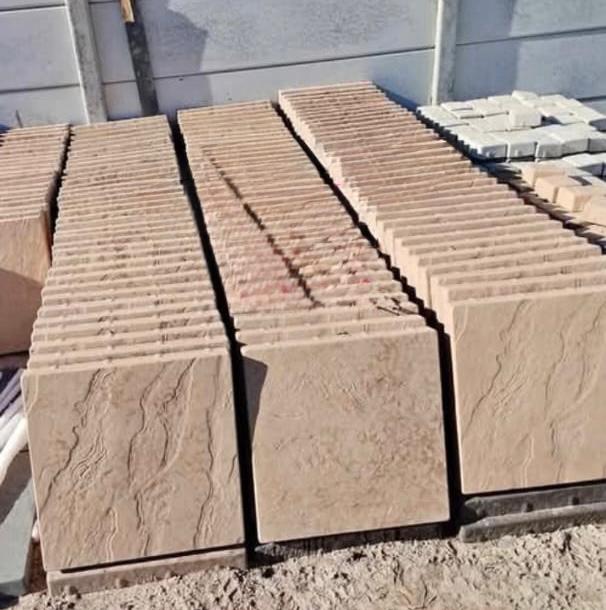Rockface Sandstone Textured Concrete Pavers – FieldCon